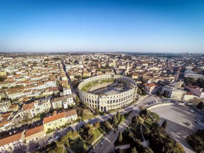 The Pula Amphitheater “Arena” and two Theaters